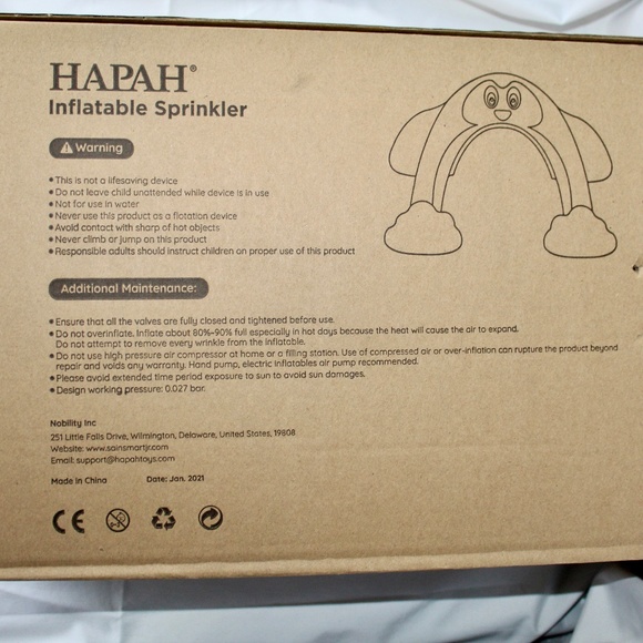 Toys | Inflatable Arch Sprinkler Penguin For Kids Summer Outdoor Fun ...